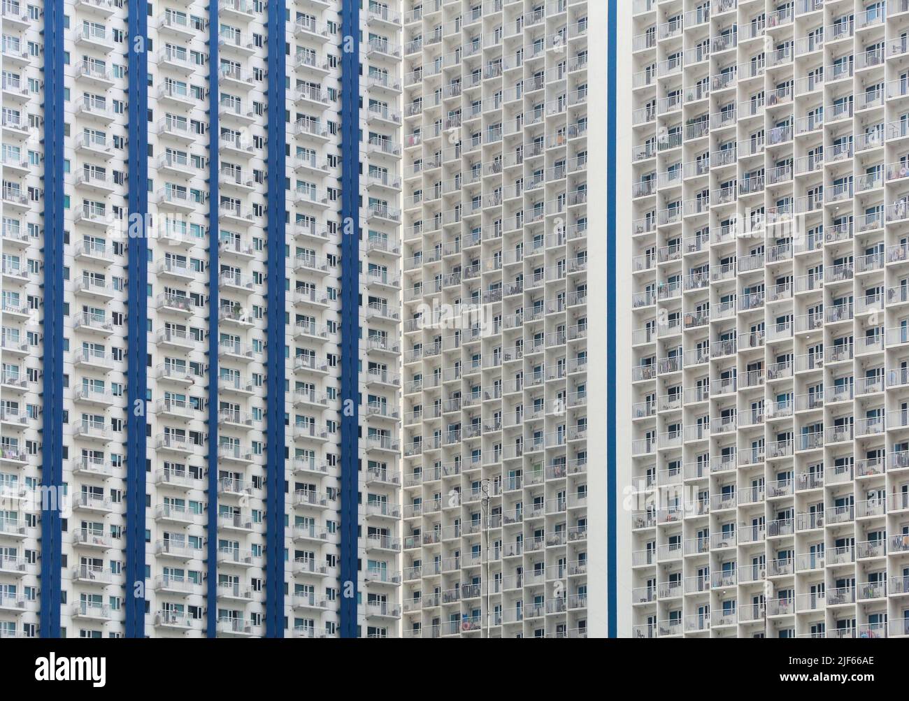 Overpopulation - super high density apartment buildings in Manila ...