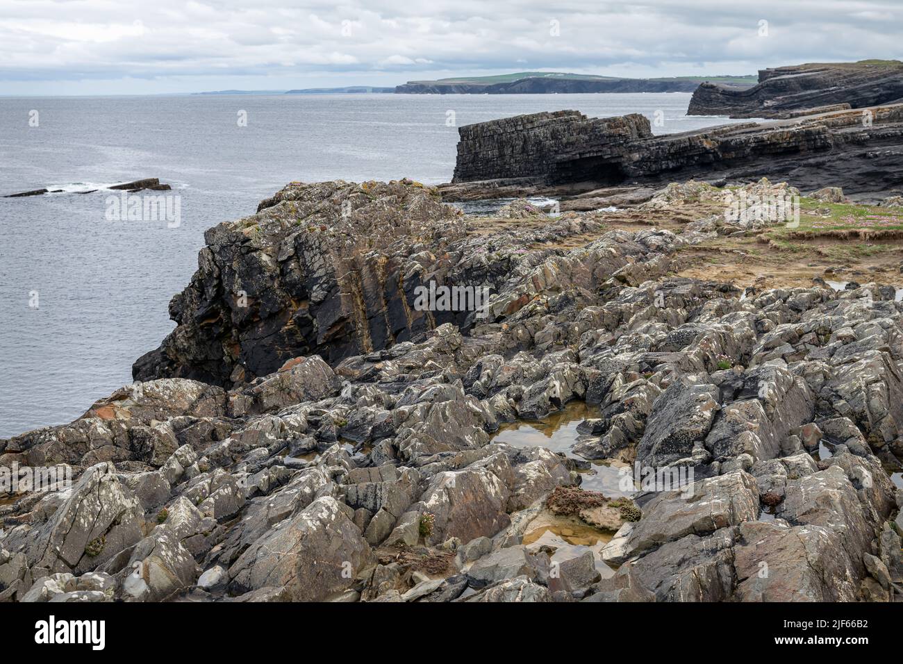 County Clare Coastline at Bridges of Ross, Ireland Stock Photo - Alamy