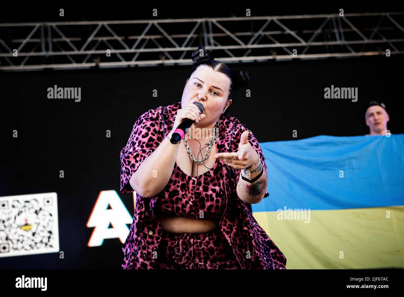 Roskilde, Denmark. 29th June, 2022. The Ukrainian rapper Alyona Alyona ...
