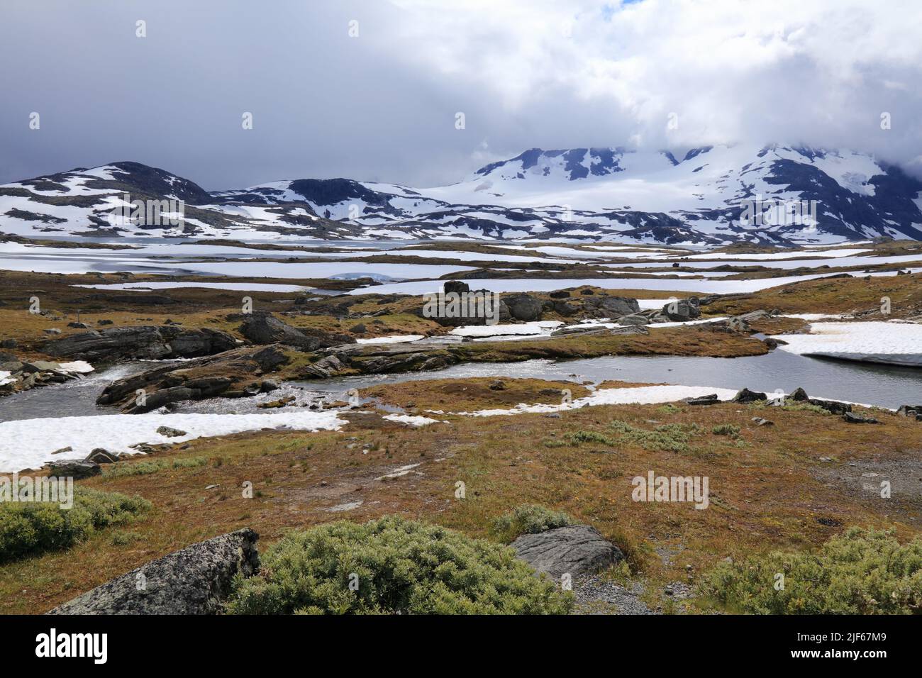 Norway nature - Jotunheimen mountains summer landscape. Sognefjellet ...