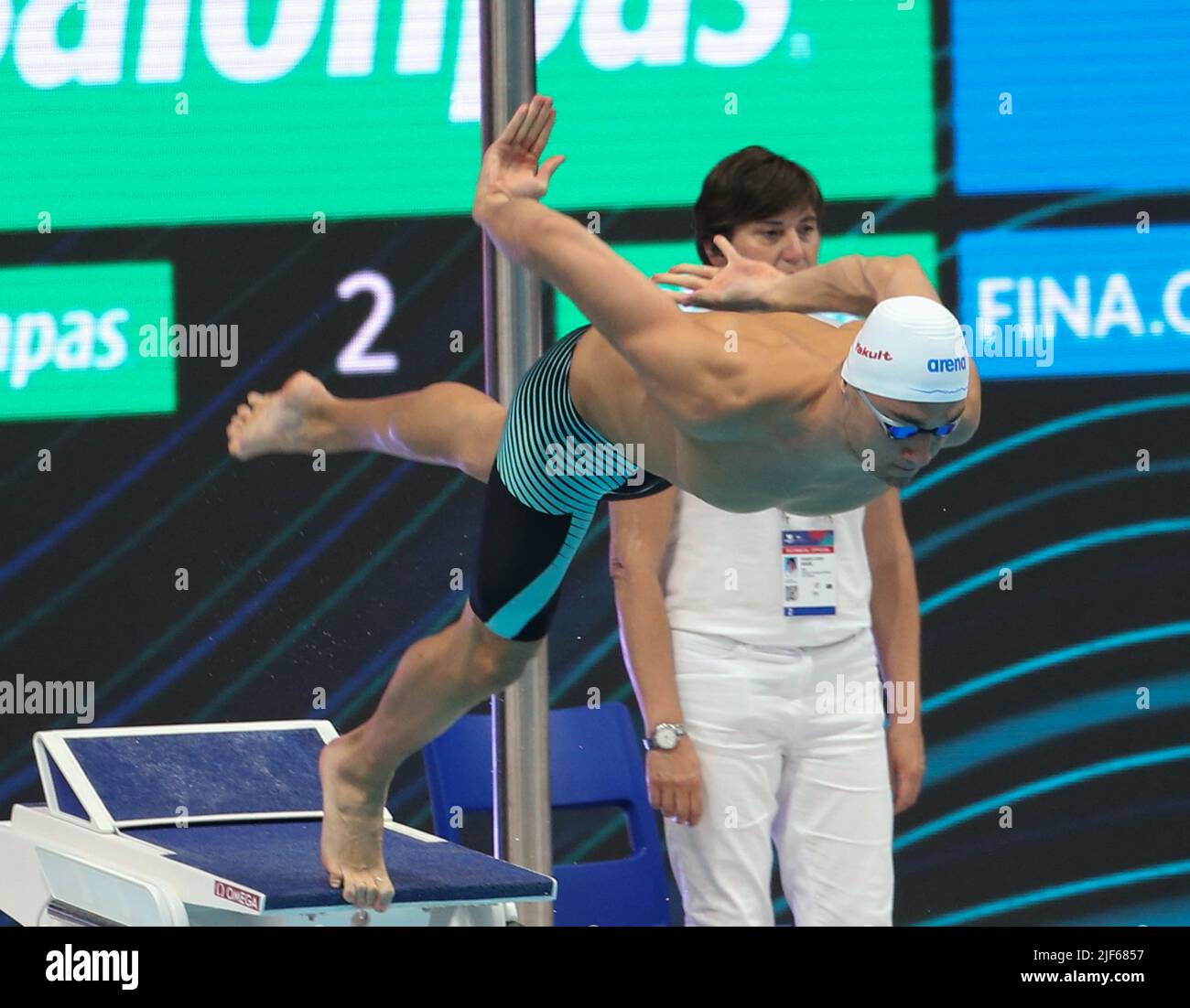Kristof Milak of Hongrie 1/2 Finale 200 M Butterfly Men during the 19th ...