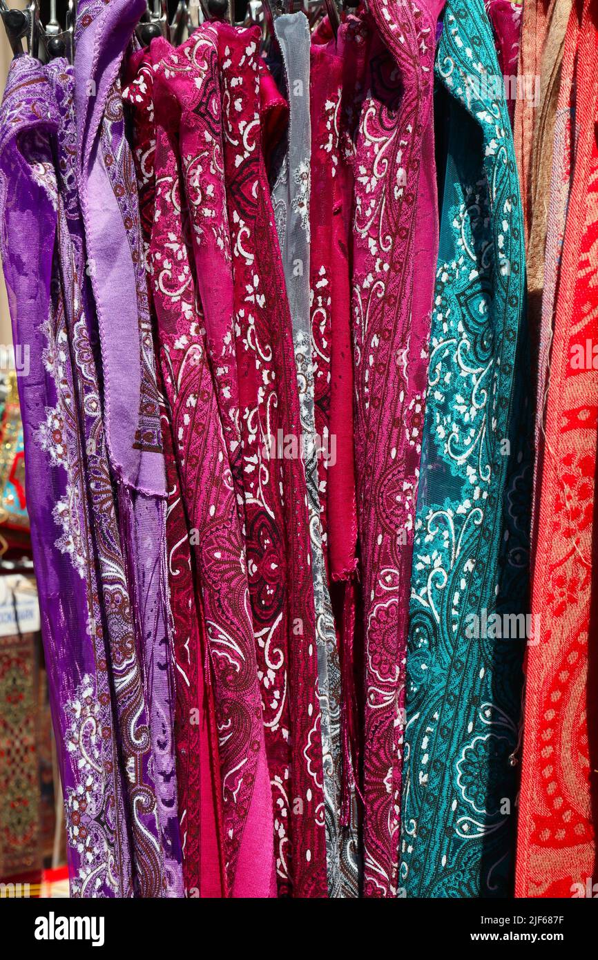 Handicraft of Mostar, Bosnia and Herzegovina. Textile patterns Stock ...