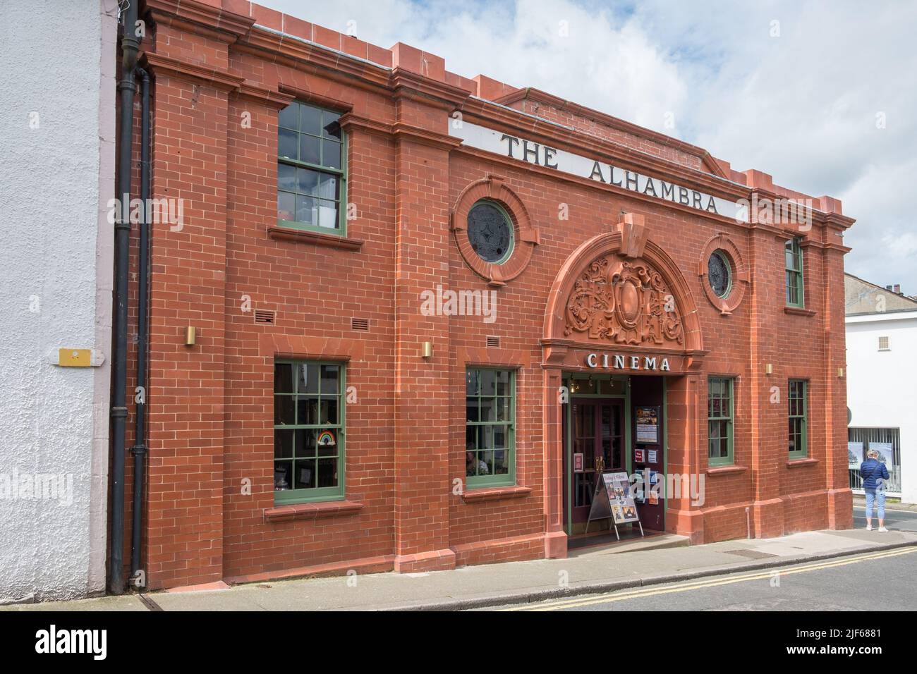 The Alhambra Cinema in the Lake District market town of Keswick Stock ...