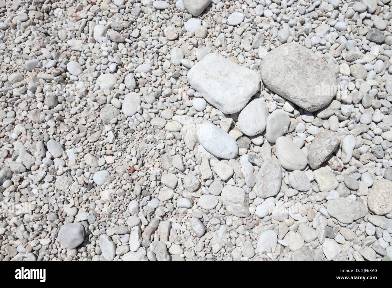 White zen stone beach in Croatia. Pebble background Stock Photo - Alamy