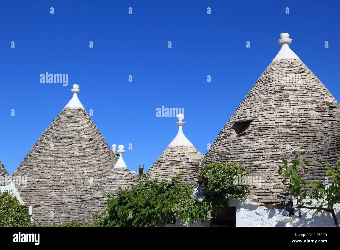 Alberobello Italy traditional houses - trulli. Apulia region of Italy. Italian landmark. UNESCO ...