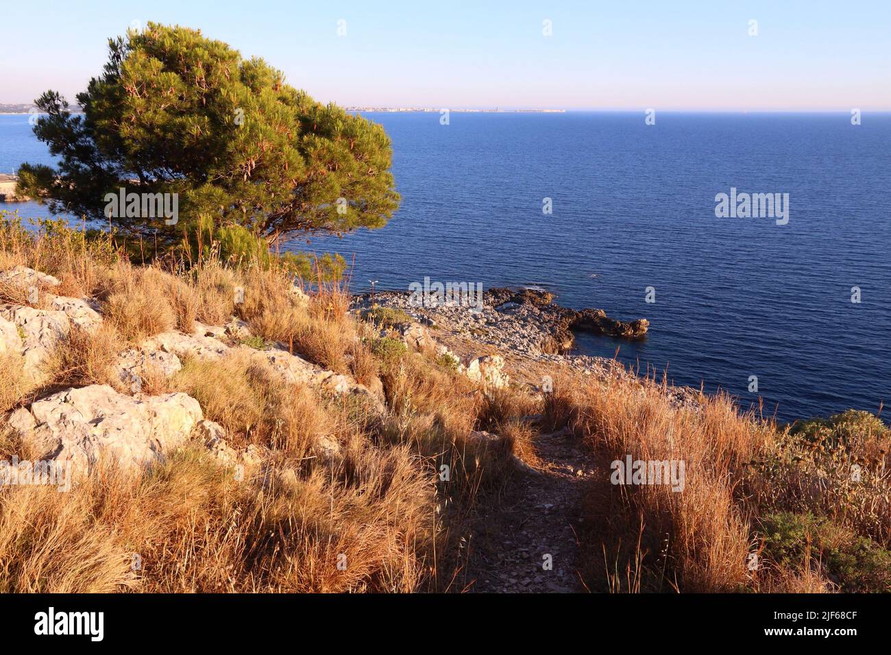 Nardo township coastal landscape in Apulia region of Italy. Sunset in ...