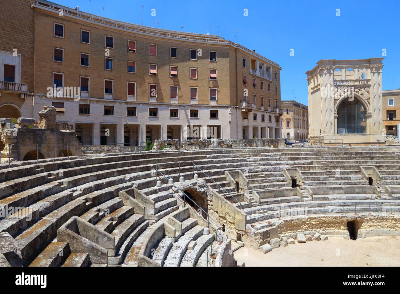 Italian town: Lecce in Apulia region. Ancient Roman ruins. City in ...