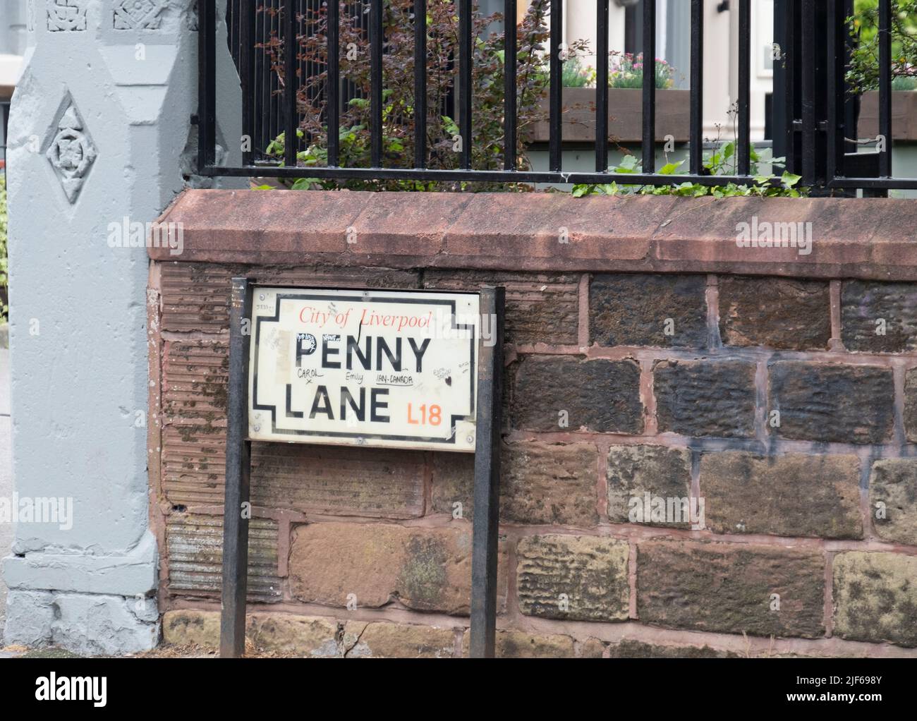 Penny lane in Liverpool,England Stock Photo - Alamy