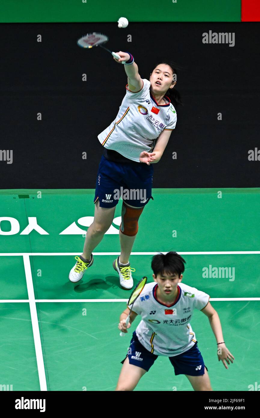 Kuala Lumpur, Malaysia. 30th June, 2022. Zhang Shuxian/Zheng Yu (top ...