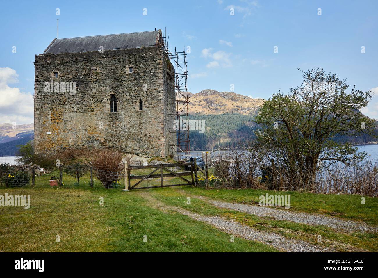 Carrick Castle on the shore of Loch Goil. Argyll and Bute. Scotland ...