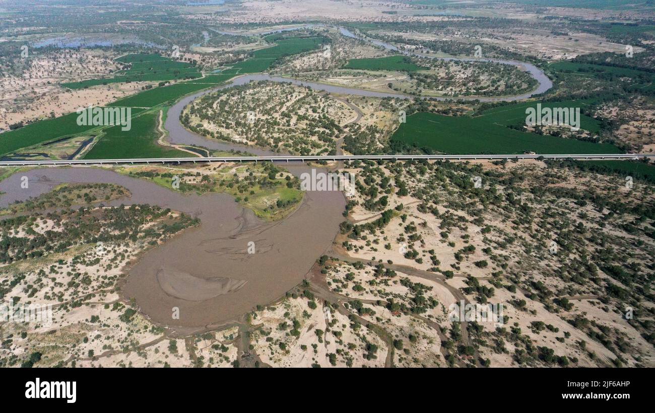 BAZHOU, CHINA - JUNE 30, 2022 - Aerial photo taken on June 30, 2022 ...