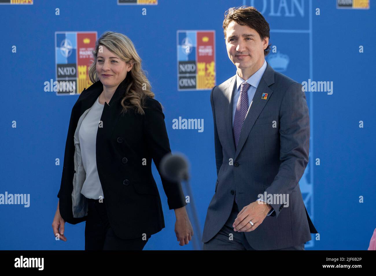 Madrid, Spain, June 30, 2022, Canadian Minister for Foreign Affairs ...