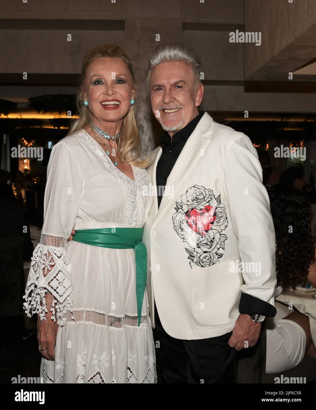 Milan, Italy. 30th June, 2022. Milan, Italy Barbara Bouchet receives ...