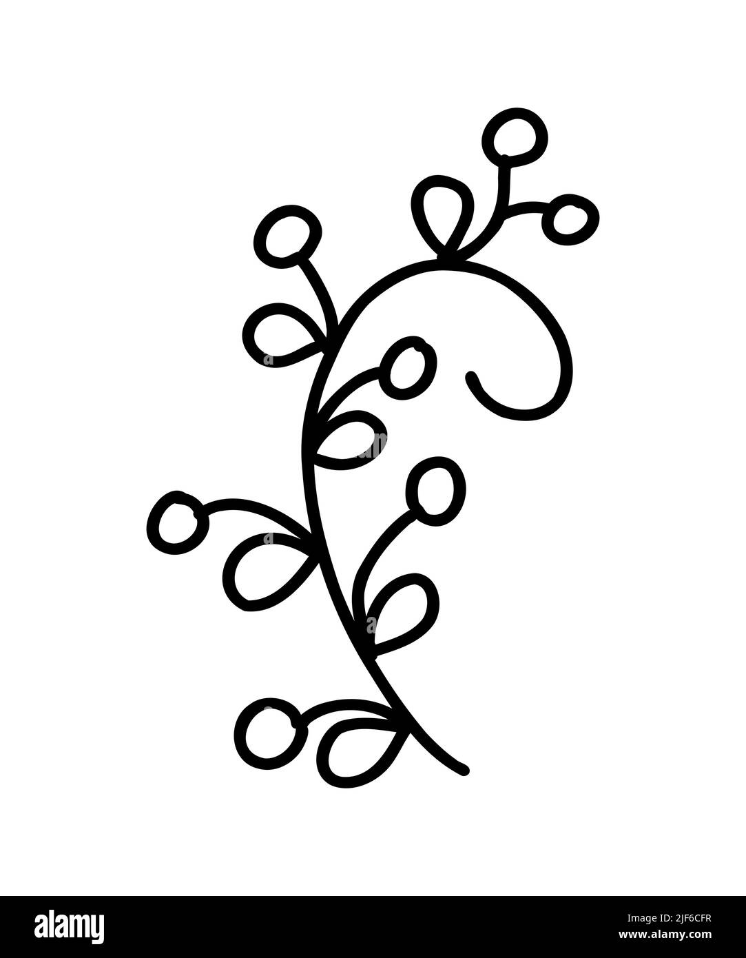 Vector branch icon. Tree branch. Contour Icon of a Tree Branch, clip ...