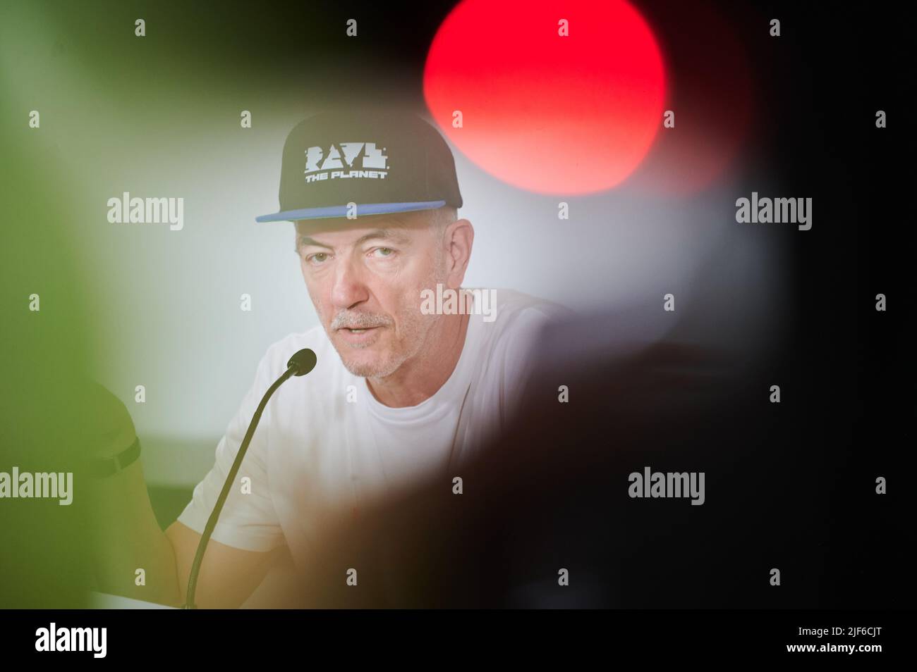 Berlin, Germany. 30th June, 2022. Dr. Motte speaks during the press ...