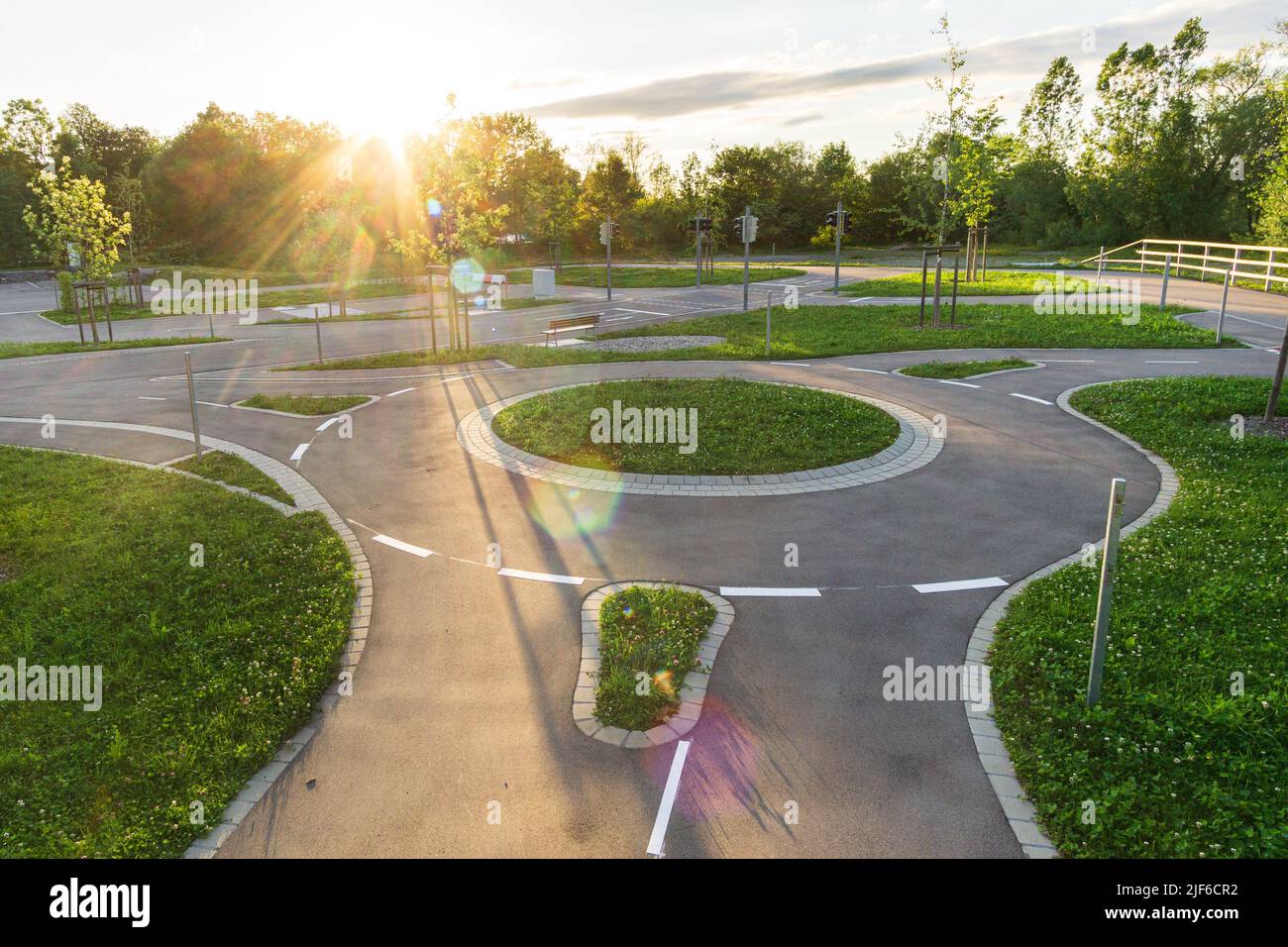 Traffic training area in Kempten, Allgaeu, Germany Stock Photo - Alamy