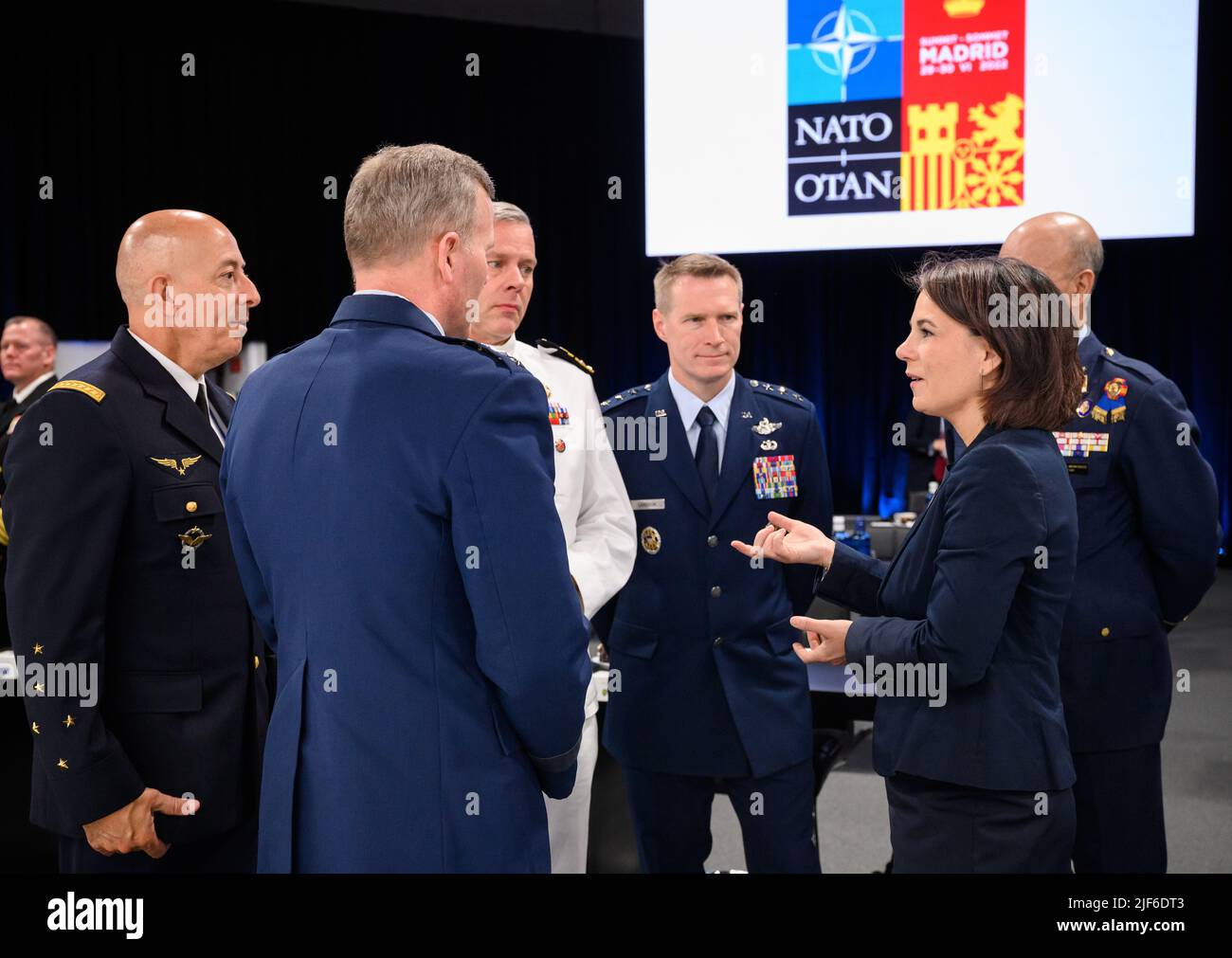 30 June 2022, Spain, Madrid: Annalena Baerbock (Bündnis 90/Die Grünen ...