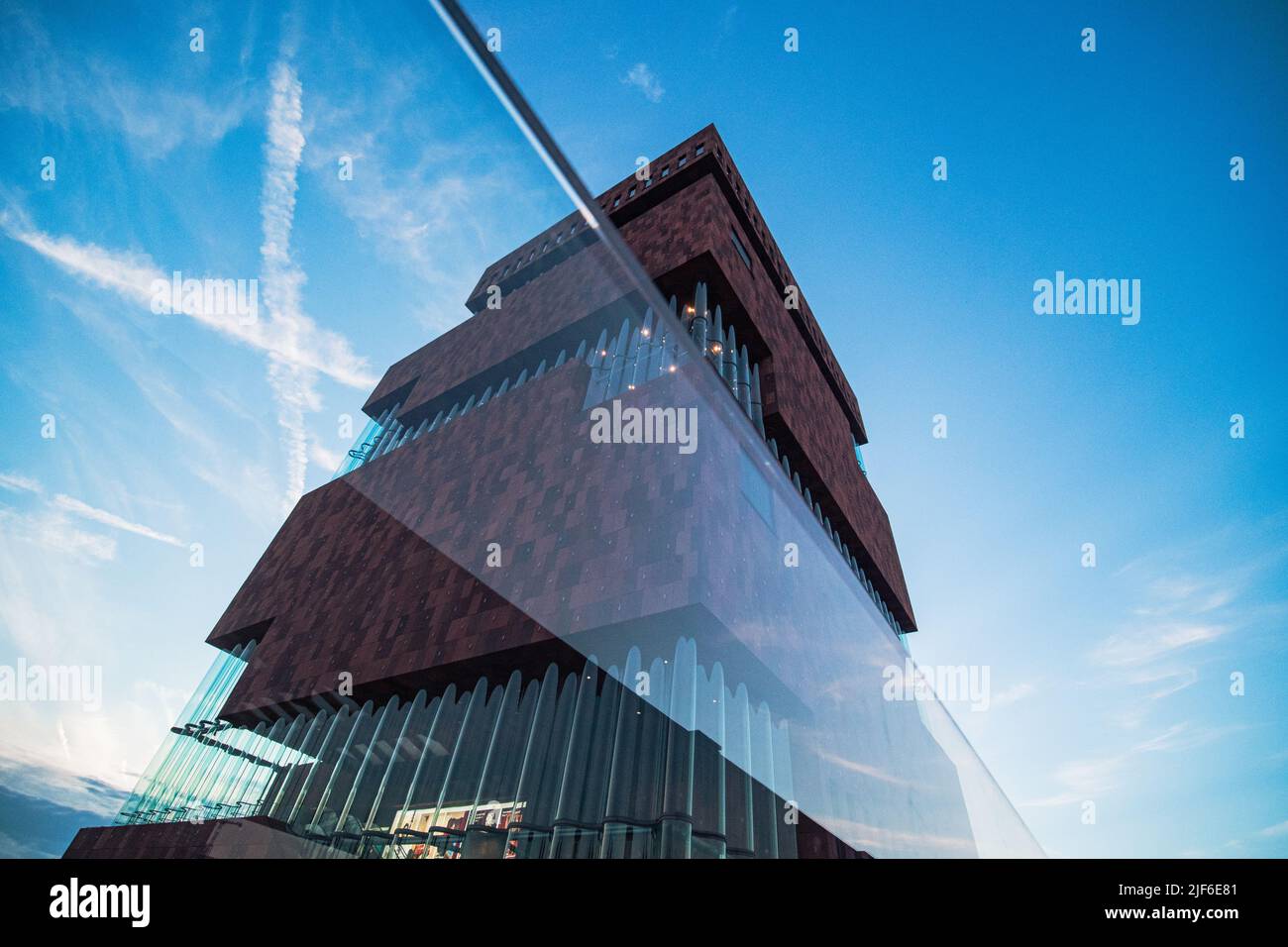 View of Mas museum in Antwerp, Belgium, Europe Stock Photo - Alamy