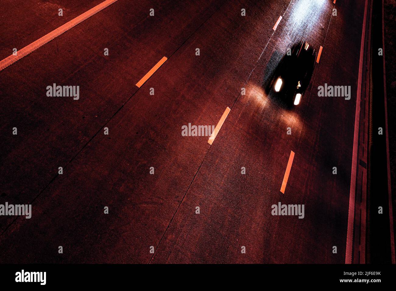 Abstract blurry car on empty highway Stock Photo - Alamy