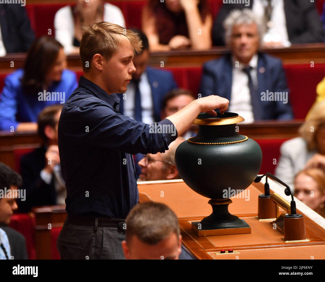 French left-wing party La France Insoumise (LFI) newly elected deputy ...