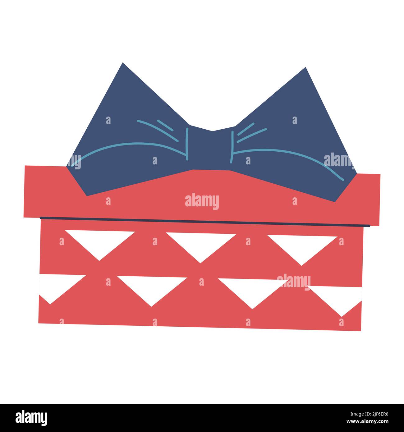 Gift box icon with huge bow for birthday and holiday present, prize and ...