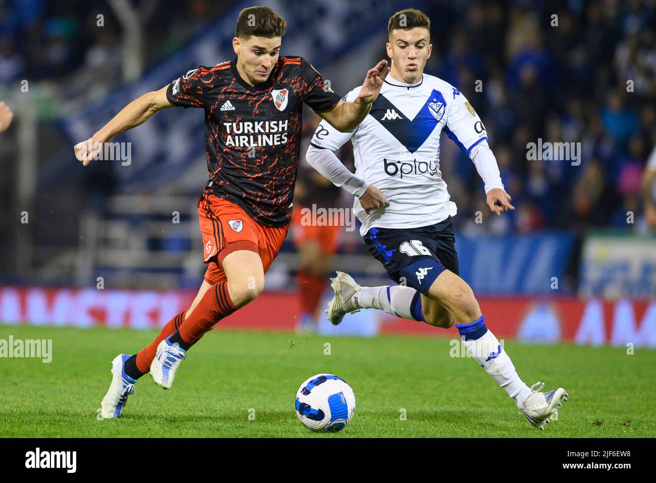 Buenos Aires, Argentina. 29th June, 2022. Julian Alvarez of River Plate ...