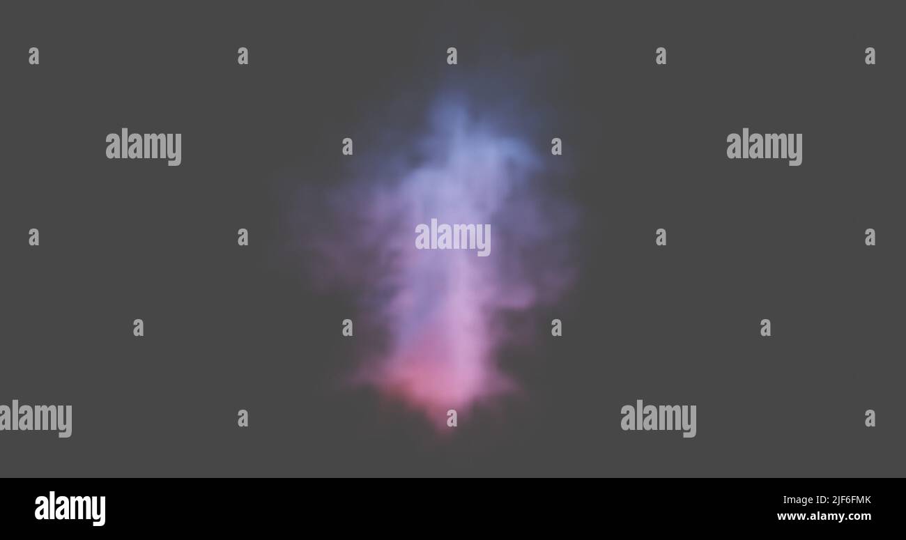 3d render of quick steam or smoke texture isolated on black Stock Photo ...