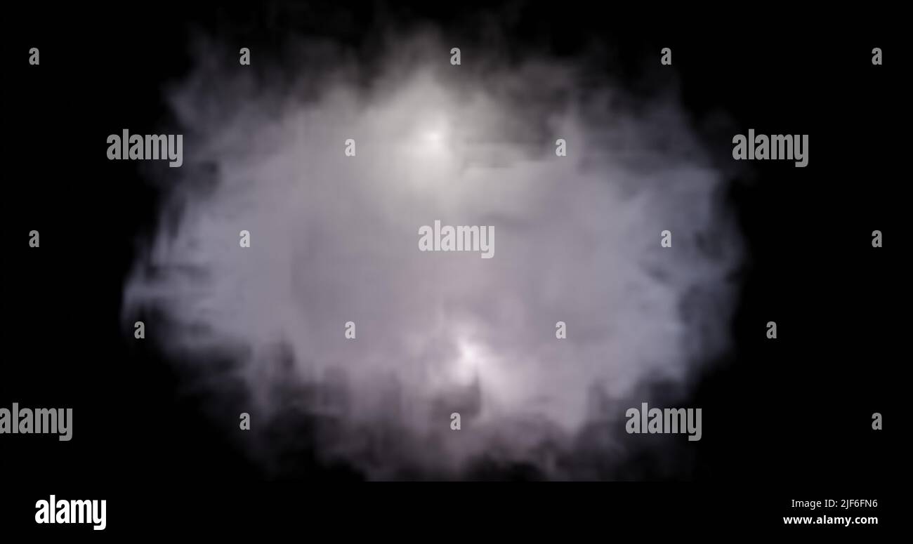 3d render of quick steam or smoke texture isolated on black Stock Photo ...