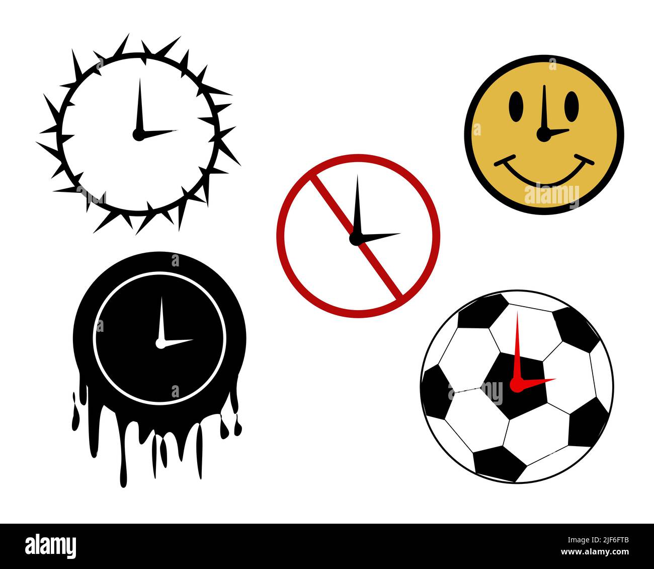 Calendar clock icon wall Stock Vector Images - Alamy