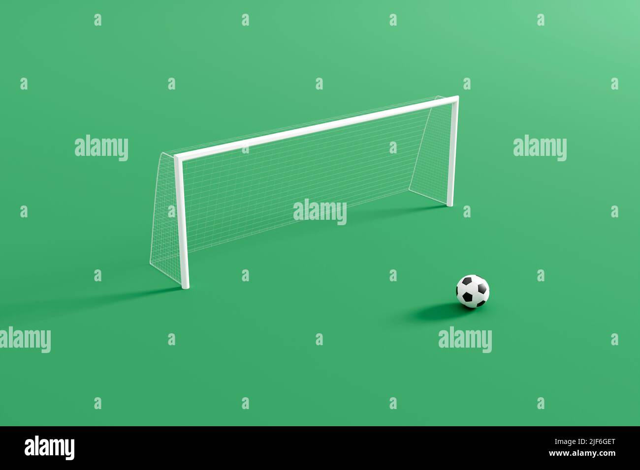 Abstract pastel color football courts with soccer ball and goal post ...