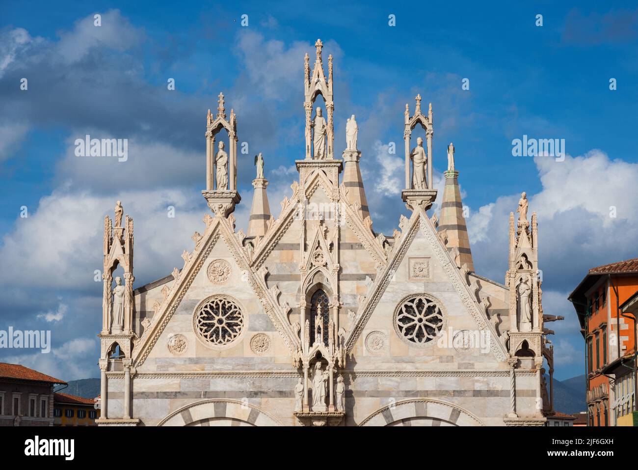 Spires and pinnacles of Santa Maria della Spina (St Mary of the Thorn ...