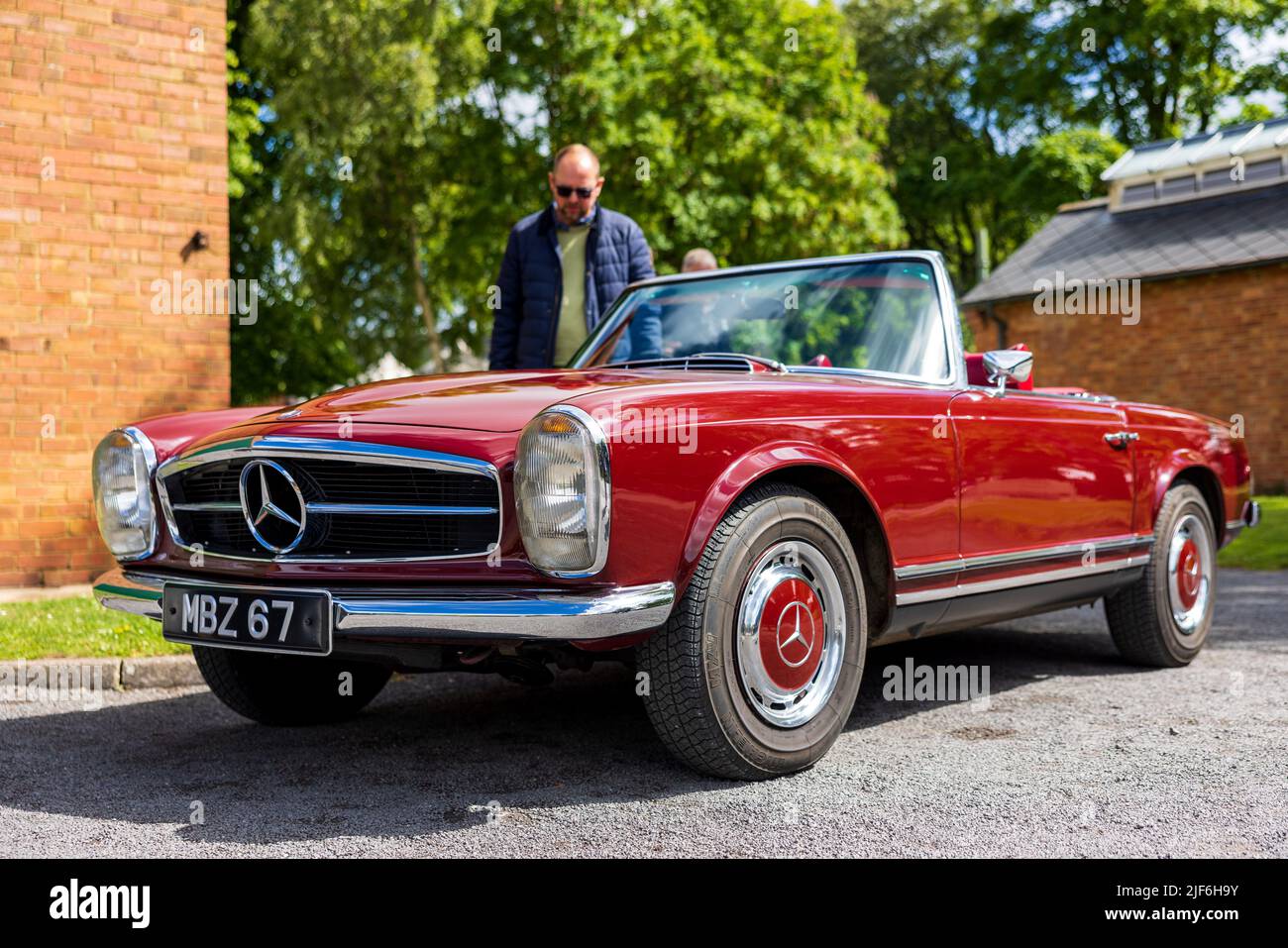 1967 Mercedes Benz 250 ‘MBZ 67’ on display at the June Scramble held at ...