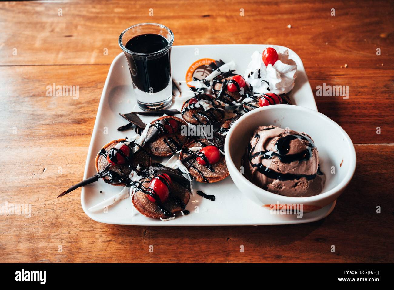 Pastry treat chocolate top hi-res stock photography and images - Alamy