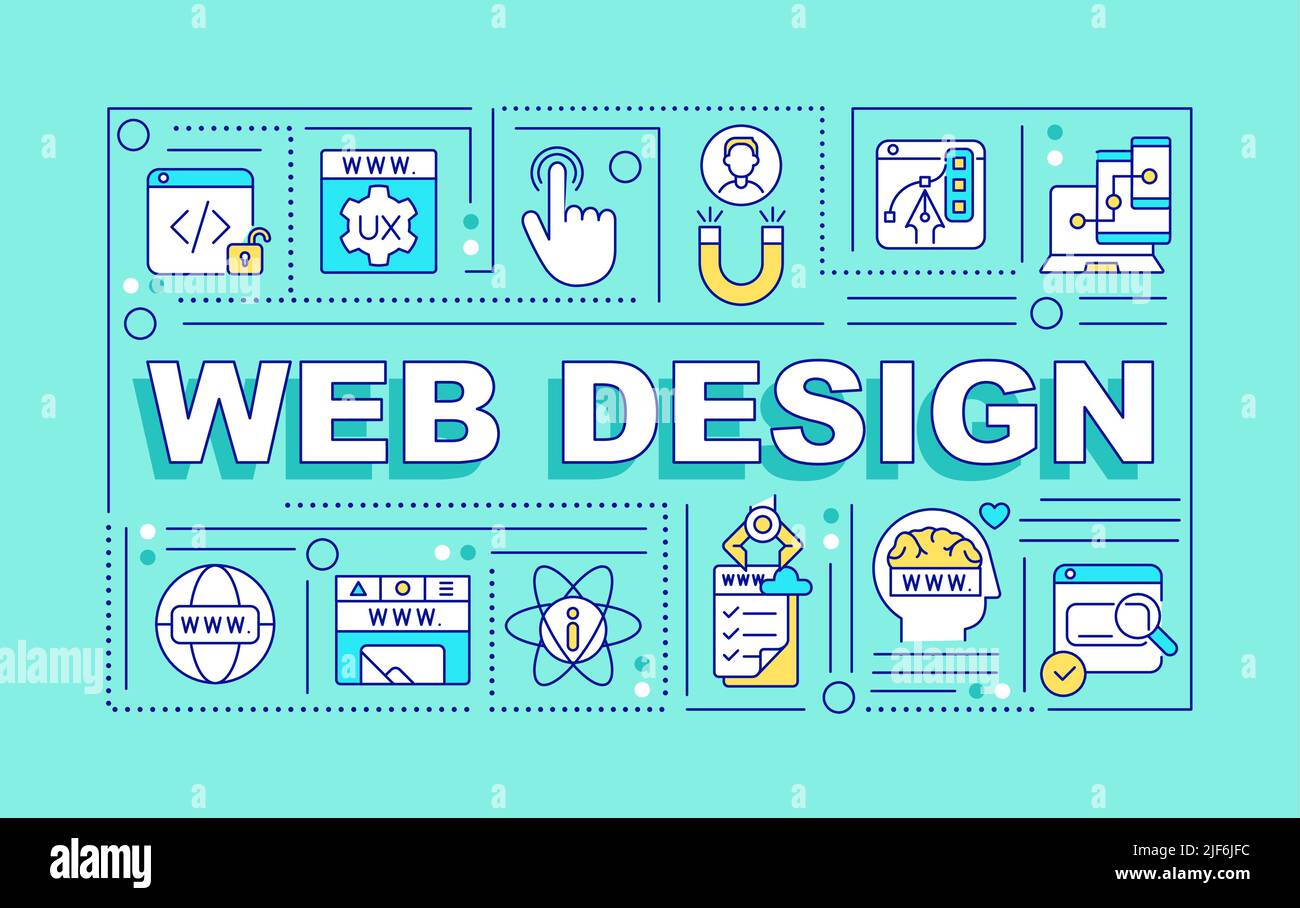 Web design word concepts mint banner Stock Vector Image & Art - Alamy