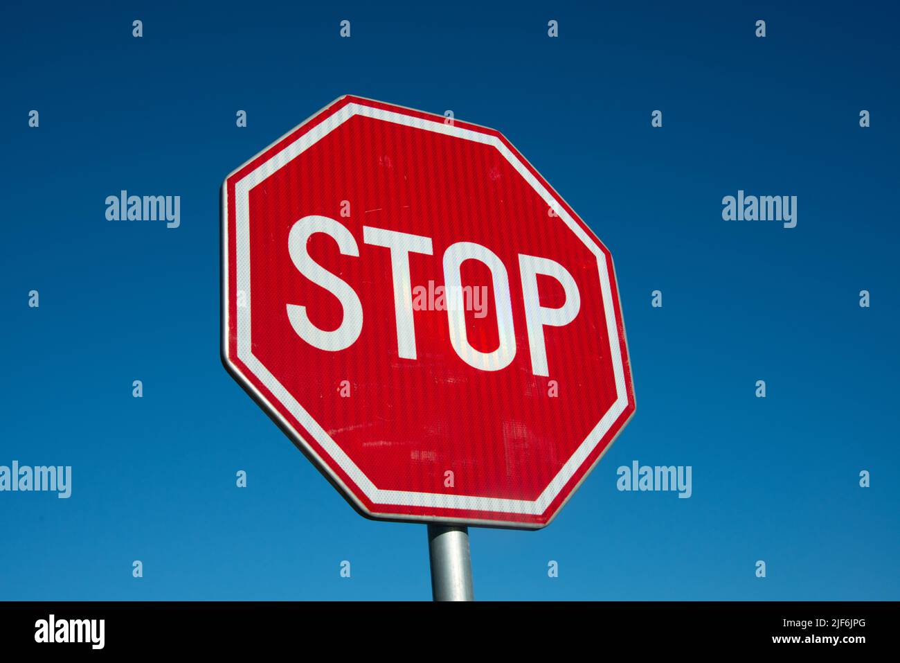 octagonal stop traffic sign Stock Photo - Alamy