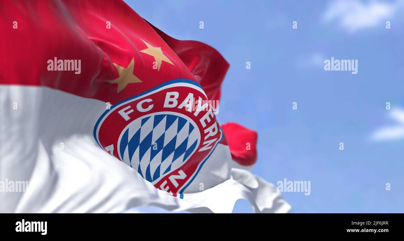 Bayern munich flag fan hi-res stock photography and images - Alamy