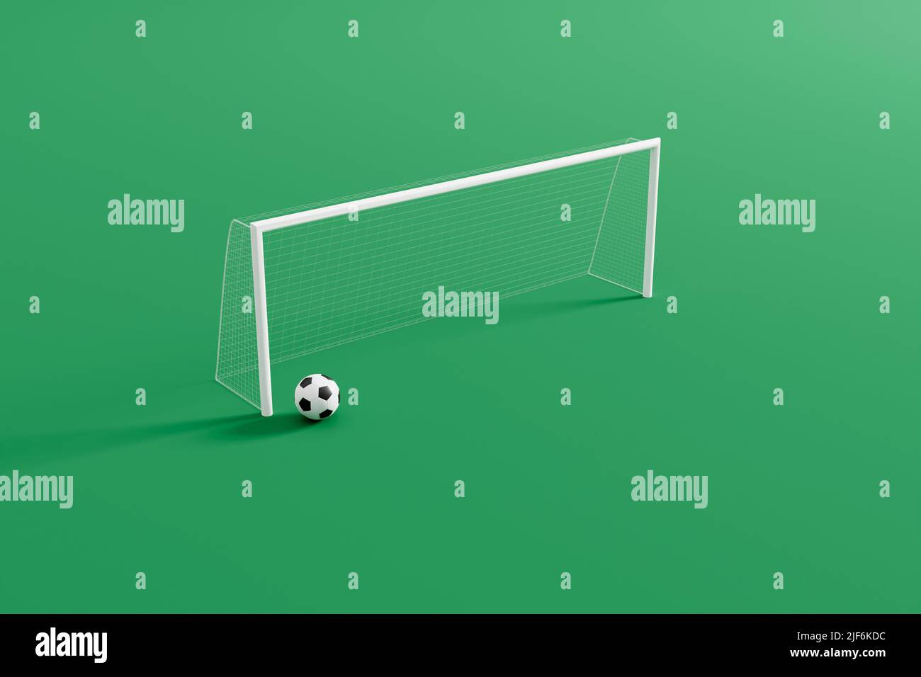 Abstract pastel color football courts with soccer ball and goal post ...