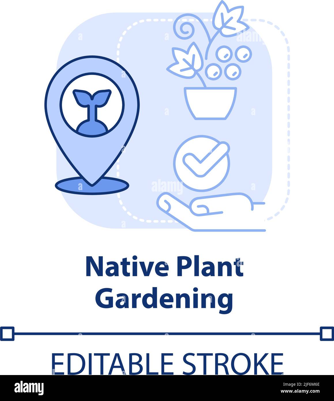 Native landscape plant Stock Vector Images - Alamy