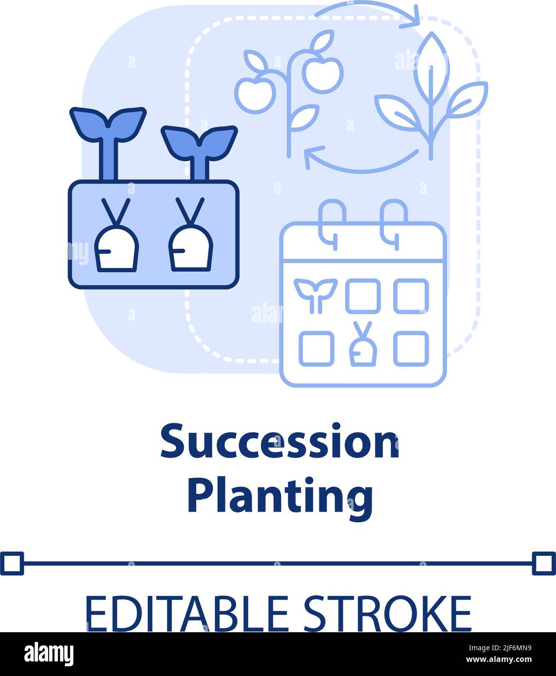 Planting technique Stock Vector Images - Alamy