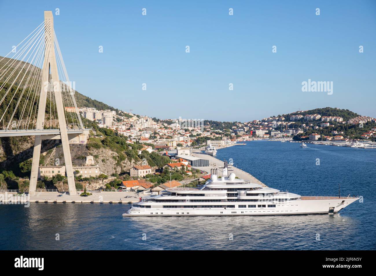 Lurssen's all-new 140-meter-long yacht Scheherezade sailed into the ...