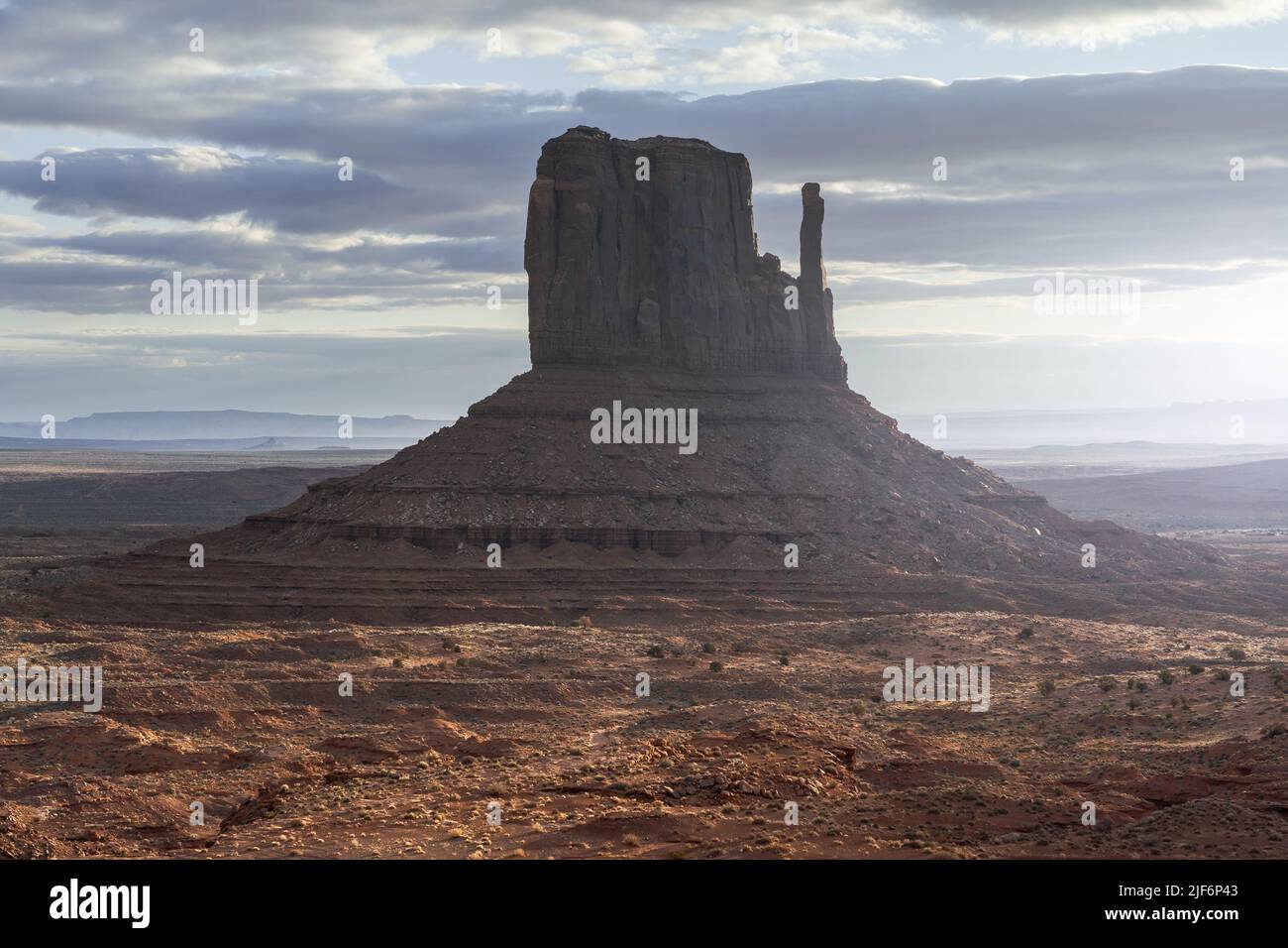Breathtaking scenery of butte rocky outcrop formations in highlands in ...