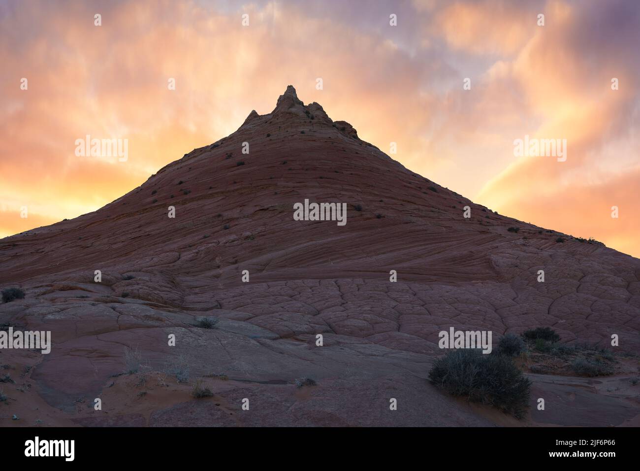 Breathtaking scenery of rocky formations in highlands under colorful ...