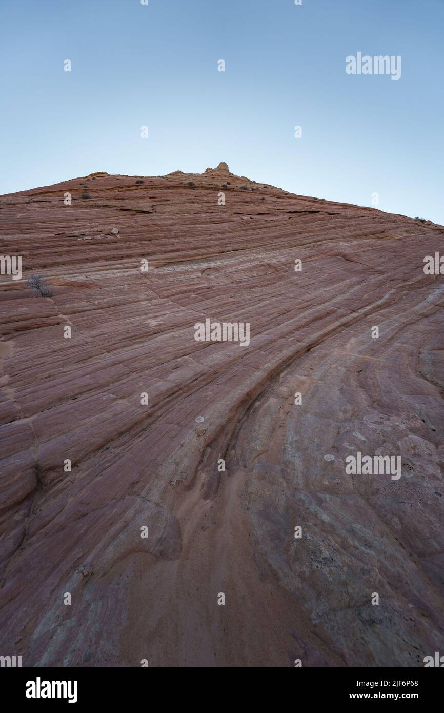 Breathtaking scenery of rocky formations in highlands in Vermillion ...