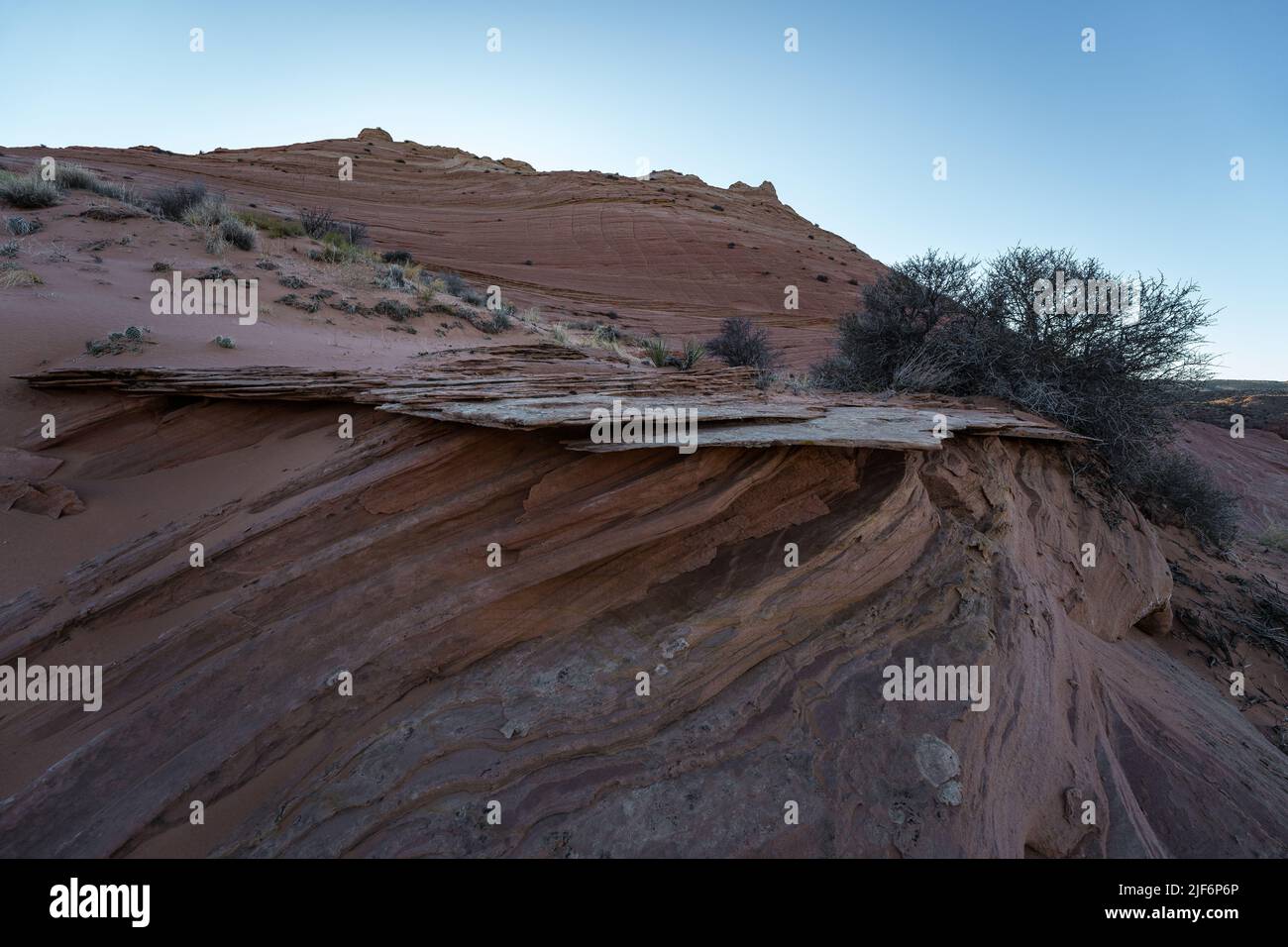 Breathtaking scenery of rocky formations in highlands in Vermillion ...