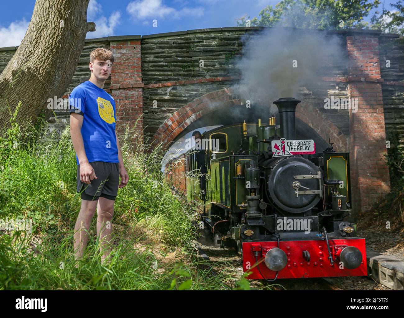 30th June 2022. Tywyn, Wales, UK. Jamie Cartwright a runner in the ...