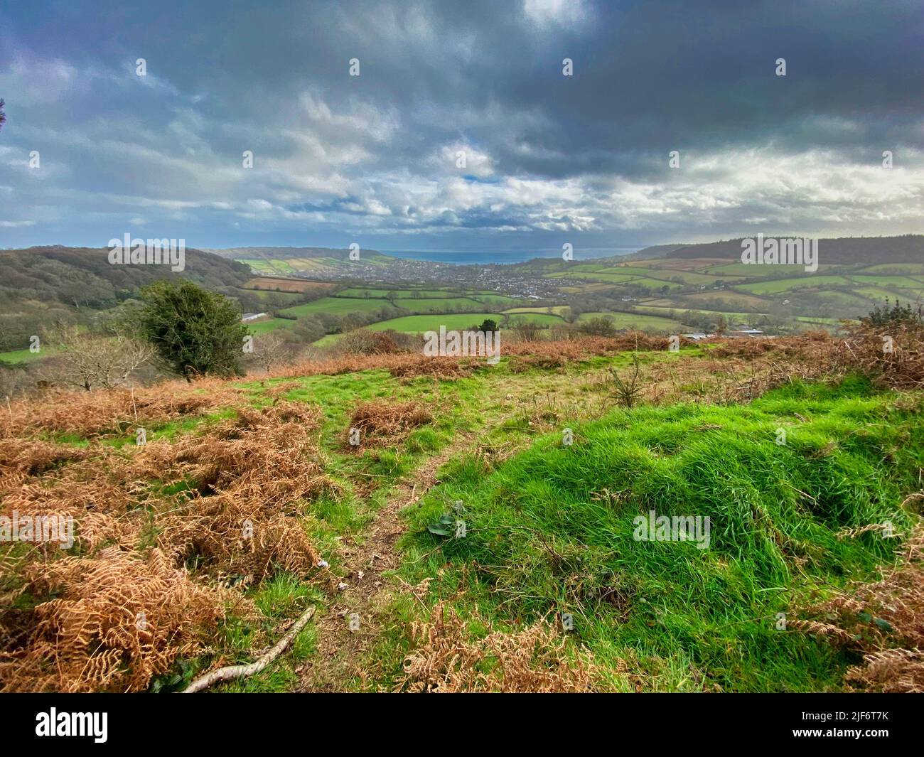 Devon hill hi-res stock photography and images - Alamy
