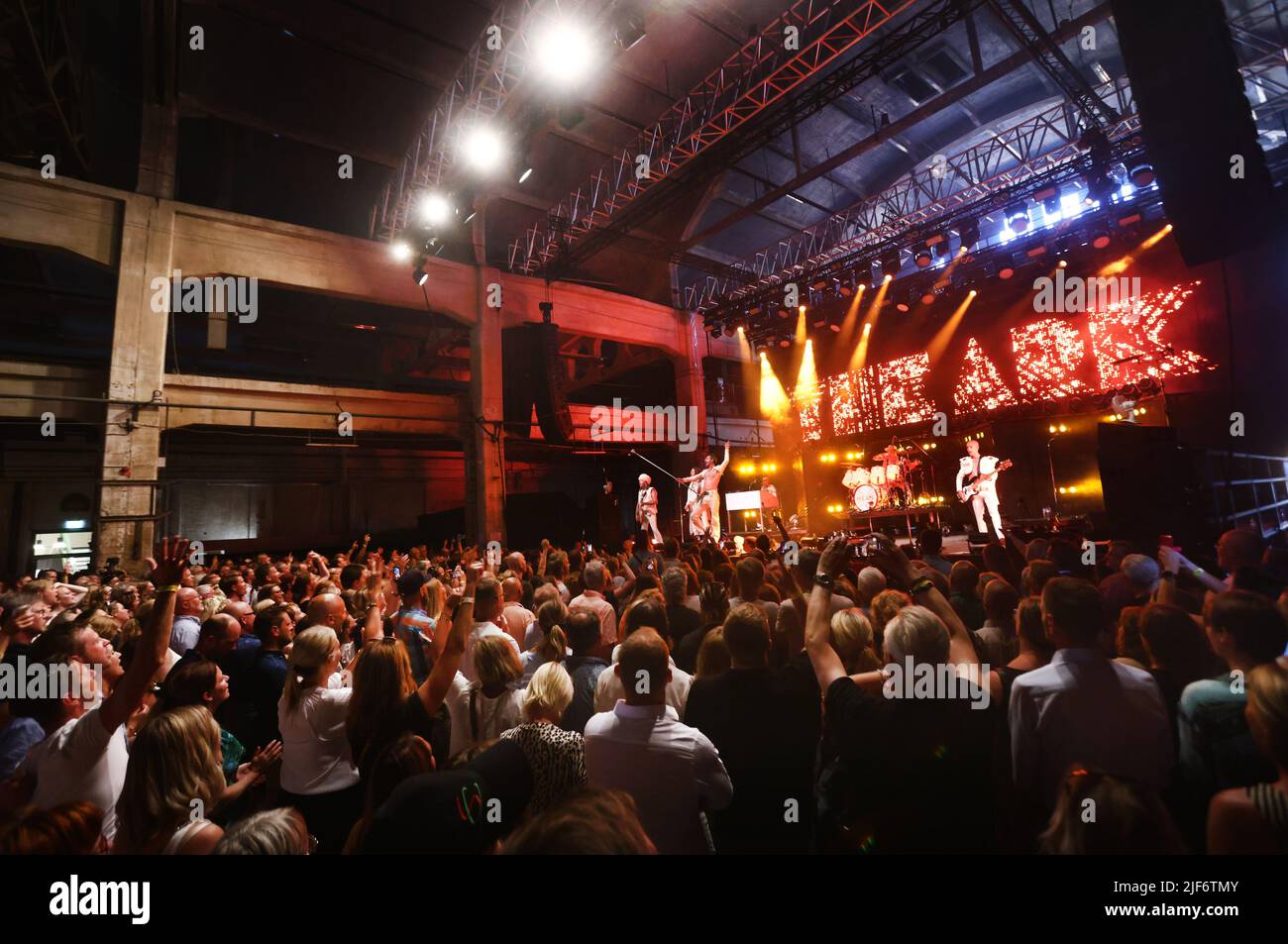 Tour premiere for the band The Ark in Lokverkstan, Motala, Sweden, on ...