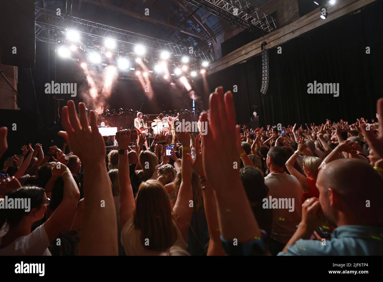 Tour premiere for the band The Ark in Lokverkstan, Motala, Sweden, on ...