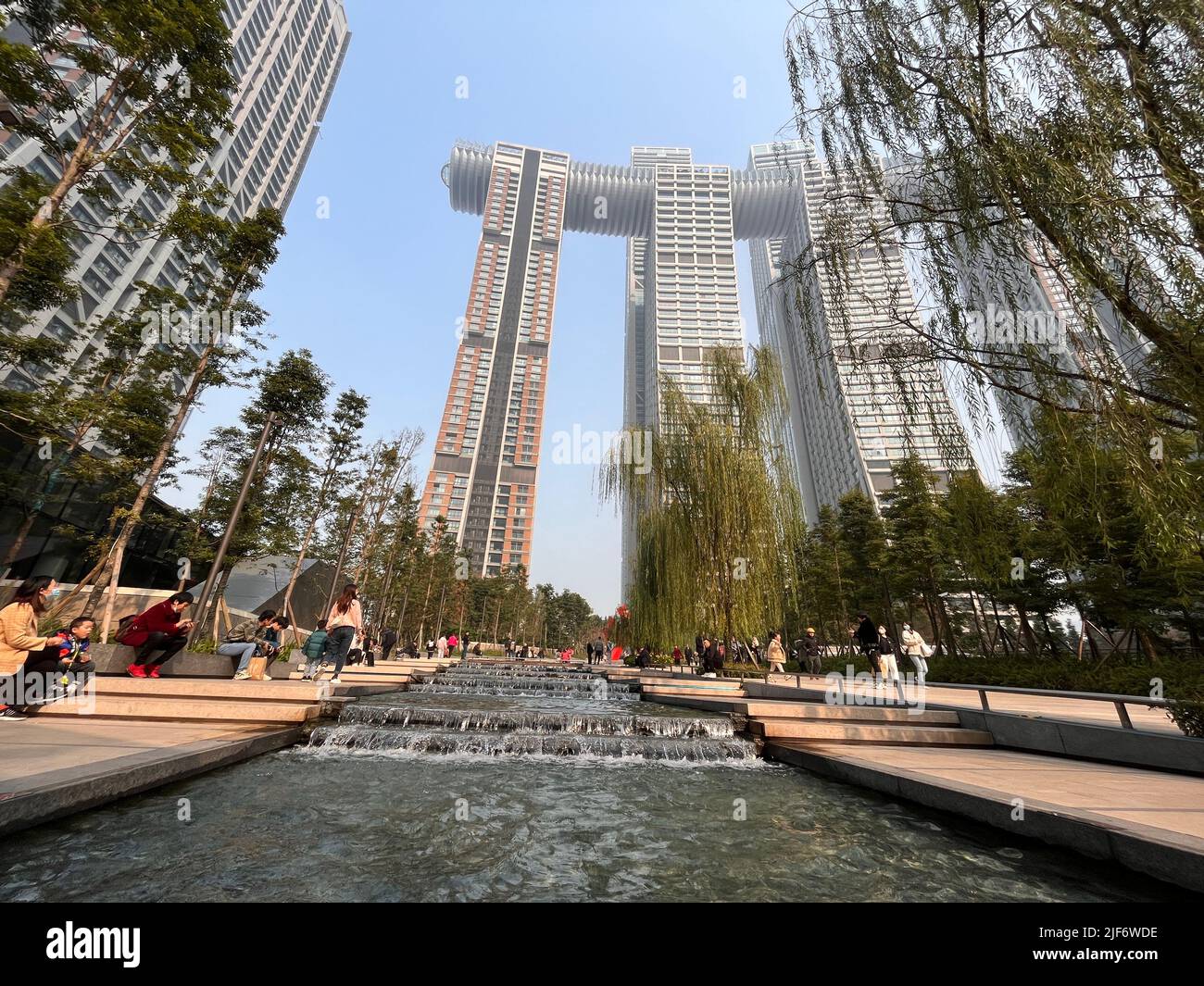 CHONGQING, CHINA - DECEMBER 1, 2021 - Crystal Corridor, a landmark ...