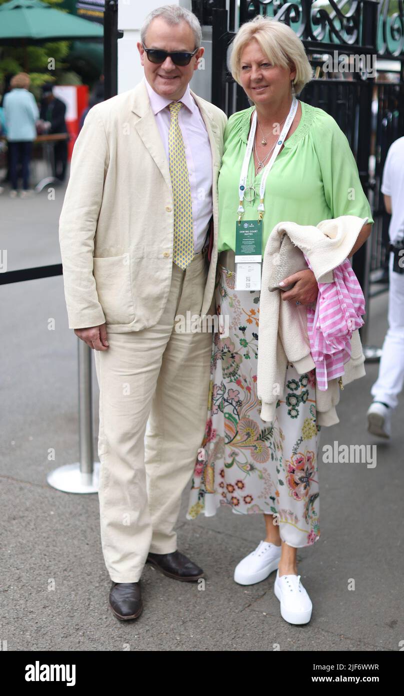 Actor Hugh Bonneville and his wife Lulu Williams, attend on day four of ...